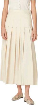 Paul Smith Femme, Jupes, Beige, Taille: 40 FR Jupe Midi Pliss&eacute;e