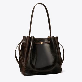 Tory Burch Large Romy Distressed Bucket Bag