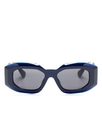 Versace lunettes de soleil g&eacute;om&eacute;triques Medusa Biggie - Bleu