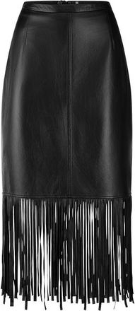 Riani Lederrock mit Fransensaum