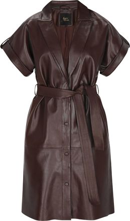 Faina Kleid Frauen kaffeebraun