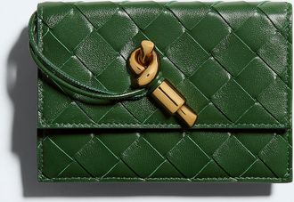 Bottega Veneta &Eacute;tui pour cartes zipp&eacute; Andiamo - Vert - Femme - Unisex