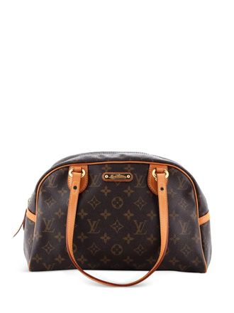 Louis Vuitton sac &agrave; main Montorgueil Handbag en toile monogramm&eacute;e PM - Marron
