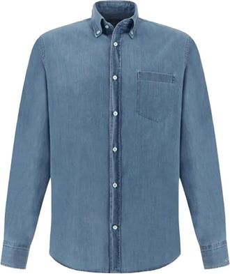 Paul & Shark Homme, Chemises, Bleu, Taille: 5XL Camicia in Denim