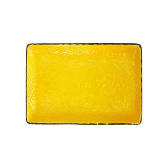 Arcucci Preta plateau rectangulaire jaune 32x26