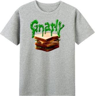 Generic Katseye Gnarly Merch T-shirt col rond à manches courtes en coton pour homme et femme, gris, XXS