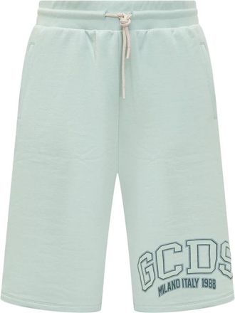 GCDS Gcds, Homme, Shorts, Vert, Taille: M Logo Sweatshorts