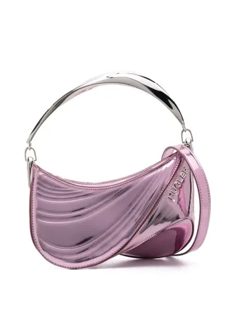 MUGLER sac porté épaule Spiral Curve 01 - Rose