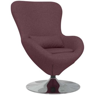 vidaXL Eiersessel Lila Stoff Vidaxl