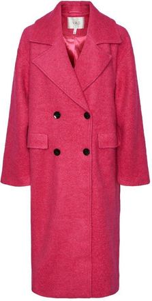 Vero Moda Y.A.S Damen YASMILA LS Wool Mix Coat S. NOOS Wollmantel, Fuchsia Purple, XXL