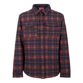 Gallo Gallo, Homme, Chemises, Multicolore, Taille: L Chemise rembourrée en coton bleu à motif tartan pour hommes