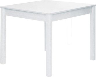 PEGANE Pegane - Table &agrave; manger coloris blanc - longueur 90 x profondeur 90 cm