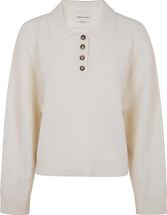 Loulou Studio Rundhalspullover - Weiß