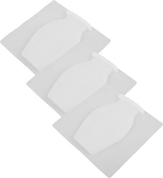 DOITOOL 3 St&uuml;ck Getrockneter Bl&uuml;tenhalter Blumentopf Wandmontierte Vase Wandh&auml;ngender Pflanzenhalter Hydroponik -pflanzer Wandmagnierte Pflanzer White