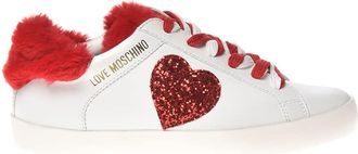 Pollini Love Moschino Damen Ja15402g0fiag10a38 Sneaker, Wei&szlig;, 38 EU