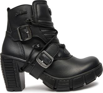 New Rock Schnürschuhe NEW ROCK M-TRCASCO004-V2 Schwarz