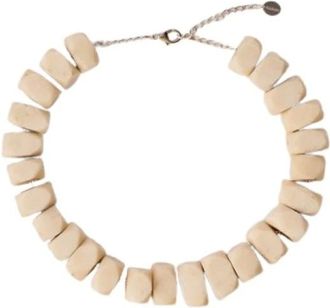 Malababa Femme, Accessoires, Beige, Taille: ONE Size Hexagonoshueso Necklace