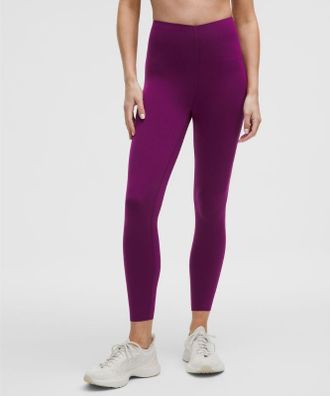 lululemon Glow Up Leggings mit hohem Bund f&uuml;r Frauen - 64 cm - Gr&ouml;&szlig;e 10 in Chilled Grape