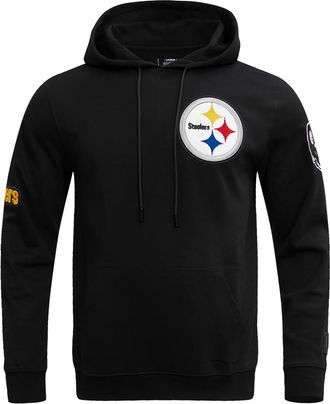 Pro Standard Mens NFL Pittsburgh Steelers Classic Chenille Kapuzensweatshirt Schwarz M