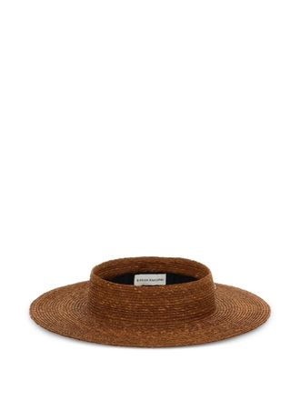 Helen Kaminski chapeau Rani à bord large - Marron