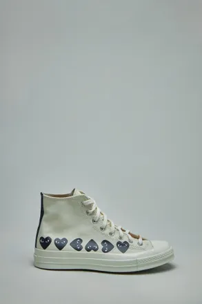 CONVERSE X COMME DES GARCONS Multi Heart High Top Shoes