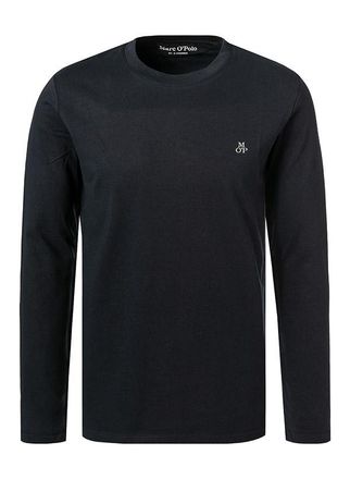 Marc O'Polo Herren Longsleeve blau Baumwolle