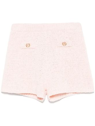 Twin-Set short à boutons Oval T - Rose