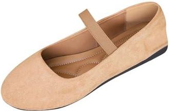 Generic Ballerines plates confortables pour femme, couleur unie, l&eacute;g&egrave;res, &eacute;l&eacute;gantes, d&eacute;contract&eacute;es, polyvalentes, respirantes, chaussures Mary Jane pour loisi
