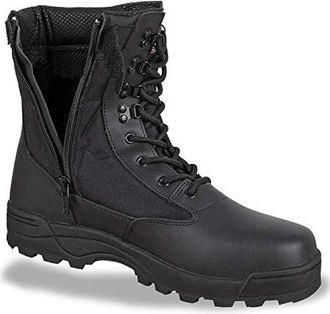 BW-Online-Shop SWAT Security Tactical Bottes dintervention avec fermeture Éclair - Noir - Noir avec fermeture éclair, 39 EU