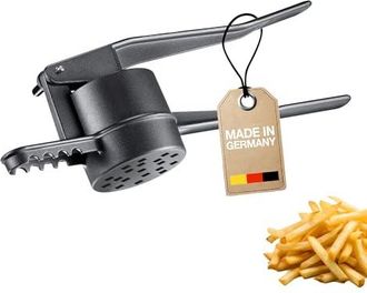 Westmark Kartoffelpresse Black Edition - Spätzlepresse, Spaghettieispresse mit Griffiger Spezialbeschichtung - Für Kartoffel, Spätzle & Pommes - Anthrazit, 41 
