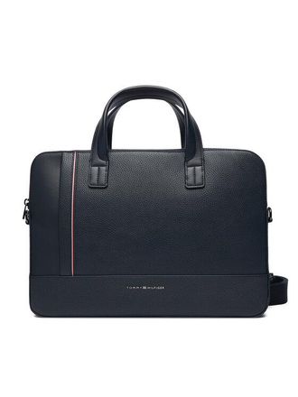 Tommy Hilfiger Laptoptasche Th Central Slim Computer Bag AM0AM13631 Dunkelblau