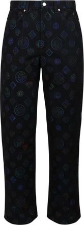 Casablanca Homme, Jeans, Noir, Taille: W34 Heatmap Monogram Denim Jeans