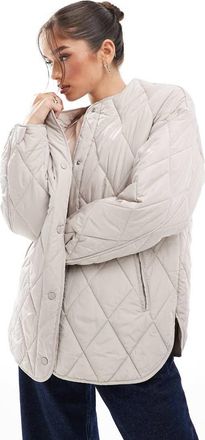 Pieces Veste légère matelassée - Gris