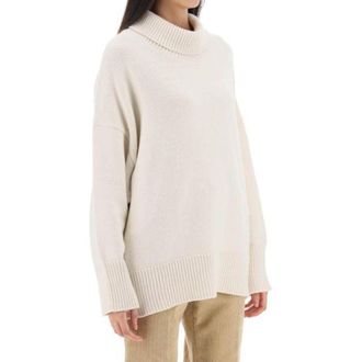 Chlo&eacute; Womens White Cashmere Turtleneck Clothing