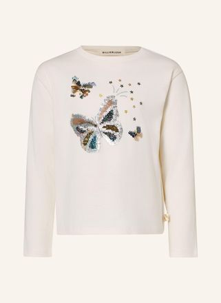 BILLIEBLUSH Longsleeve Mit Pailletten Und Glitzergarn weiss