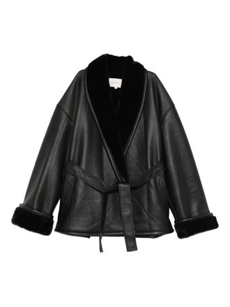 Viktoria Chan veste à taille ceinturée - Noir