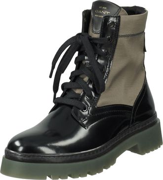 GANT FOOTWEAR Damen ALIGREY Halblange Stiefel, Black/Olive, 36 EU