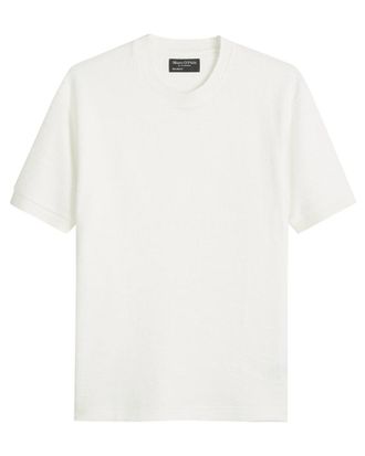 Marc O'Polo Strukturiertes T-Shirt aus einem elastischem Baumwollmix in