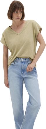 Mavi Damen Short Sleeve Basic T-Shirt, elm, M
