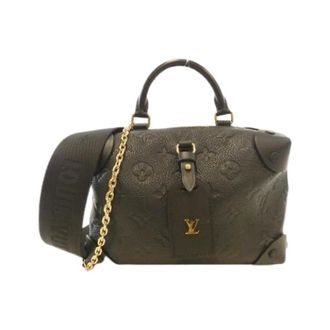 Louis Vuitton unisex, Pre-owned, Noir, Taille: ONE Size Sac Petit Malle Souple Monogram Empreinte Pre-owned