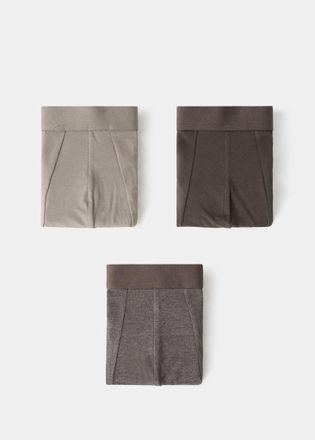 Mango 3er-Pack kombinierte Slips braun - Herren - XL - MANGO MAN