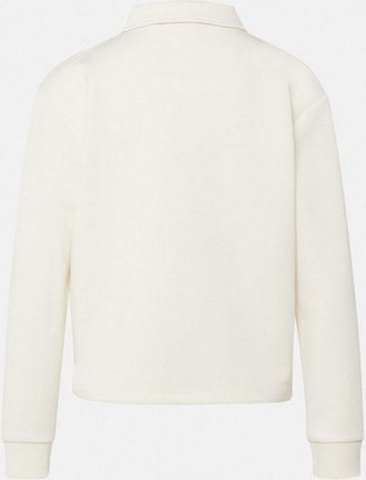 Comma Sweatshirt Sweatshirt Softes Sweatshirt mit Polokragen