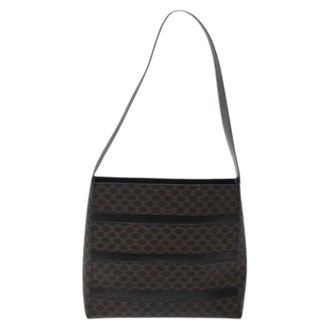 Celine Pre-owned Vintage macadam shoulder bag - - Pre-owned - Damen - Schwarzk - ONE SIZE