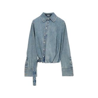 Loewe Chemise drap&eacute;e en denim