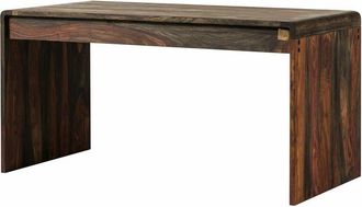 Massivmoebel24 Schreibtisch Sheesham 150x70x76 grau geölt tambora 782