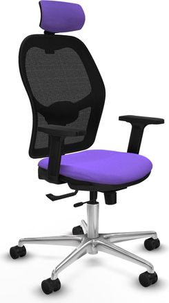 Piqueras y Crespo Ergonomischer Stuhl mit 2D-Armen, h&ouml;henverstellbarer Lendenwirbelst&uuml;tze und h&ouml;henverstellbarem Kopfteil, h&ouml;henverstellbar und neigbar. Ausgestattet mi