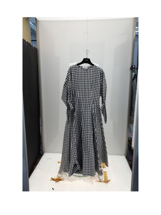 Celine Womens Dress Black-Ivory Cotton Black/ivory