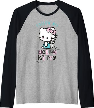 Hello Kitty Like Follow Social Friends Online Classic Click Raglan