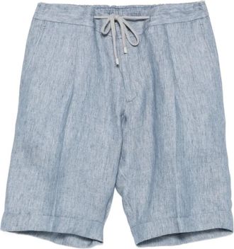 Barba Homme, Shorts, Bleu, Taille: 3XL Capri Linen Shorts