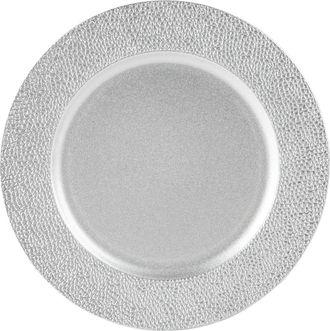 Argon Tableware H&auml;mmerte Ladeplatte - 33cm - Silber